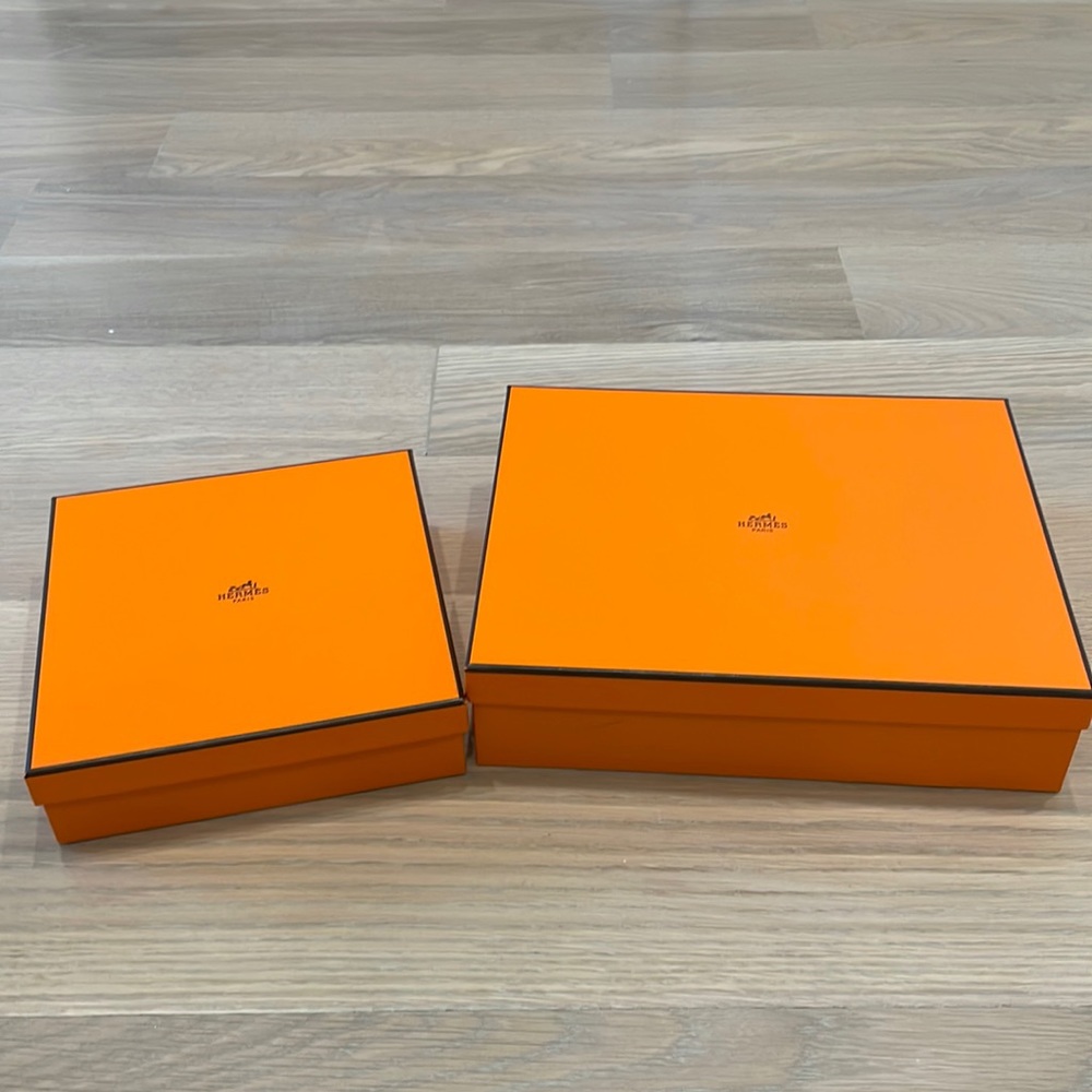 Authentic Hermes Boxes - For Oran Sandals & Evelyn Tp… - Gem